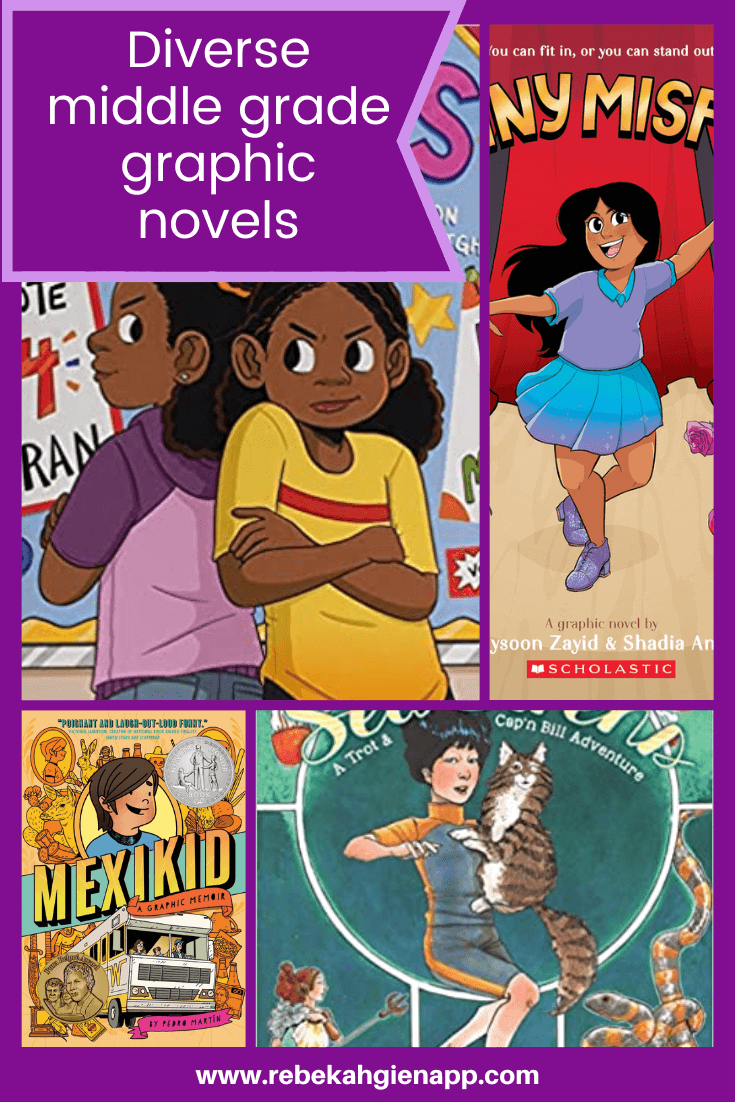 Diverse & inclusive graphic novels for middle grades